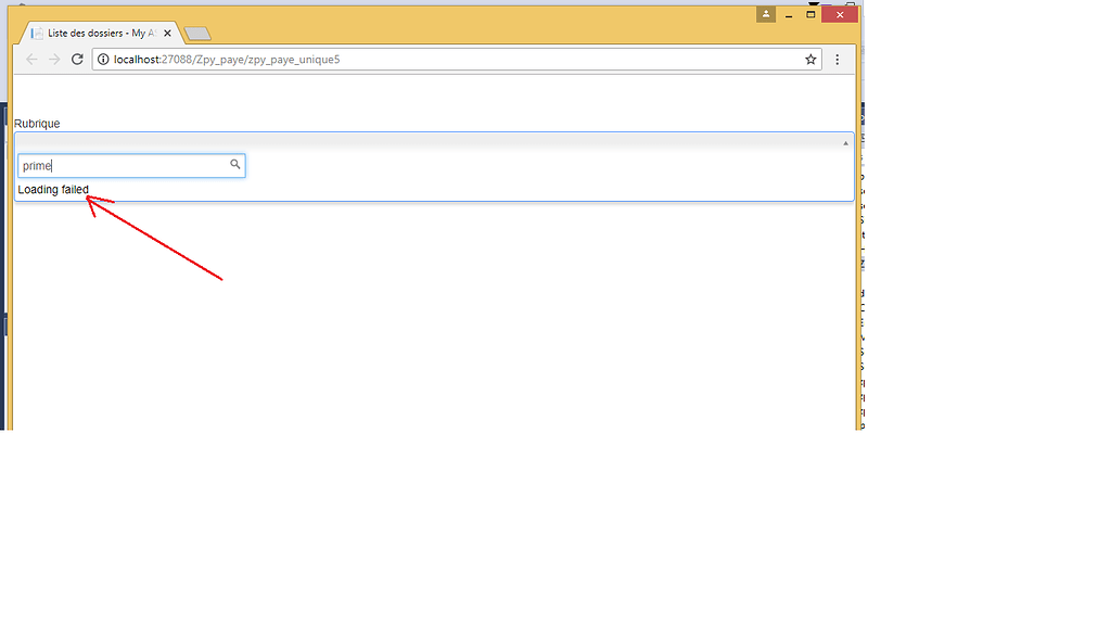 Loading failed select2 searching - Select2